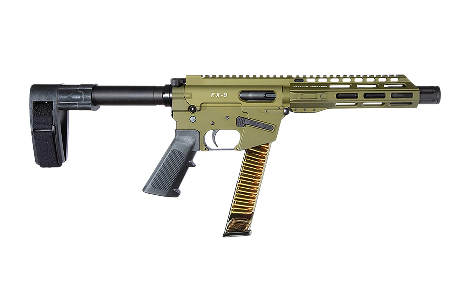 FREEDOM ORDNANCE FX9P8SBM-ODG FX9P 8" OD Green - Don's Weaponry, Inc
